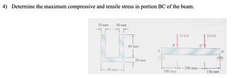 Solved Determine The Maximum Compressive And Tensile Stress