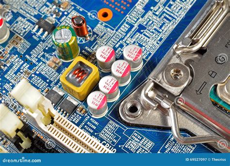 Computer Hardware Motherboard Stock Image Image Of Internal