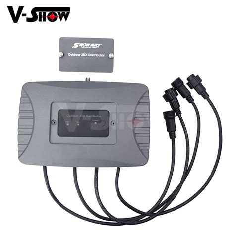 v show two way dmx distributor with one input ip65 dmx distributor