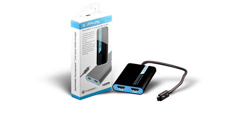 Sapphire Thunderbolt To Dual Hdmi Active Adapter X Hdmi X Hz Gbps Charging