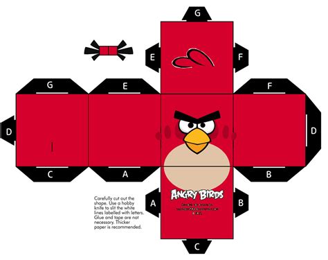 Red Angry Birds Classic Cubeecraft By Theoggabogga On Deviantart