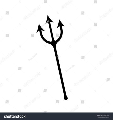 Devil Trident Vector Stock Vector Royalty Free 1078363994 Shutterstock