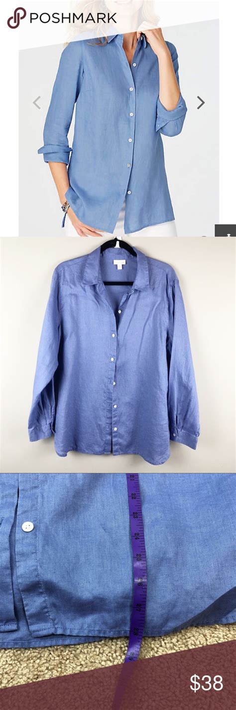 J Jill Love Linen Essential Linen Button Down Top Clothes Design