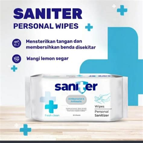 Jual Tisu Basah Saniter 50s Tissue Basah Tisu Basah 50sheet Wipes