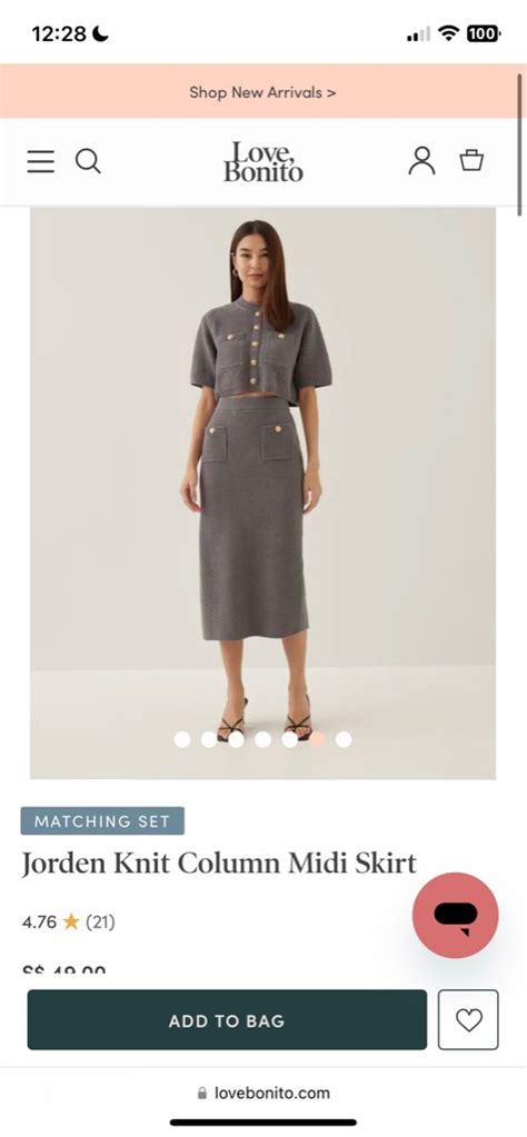 Bnwt Lb Jorden Knit Skirt Top Set Women S Fashion Dresses Sets Sets Or Coordinates On Carousell