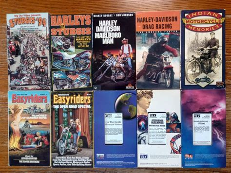 Sturgis And Harley Davidson Vhs Lot 10 Tapes Etsy