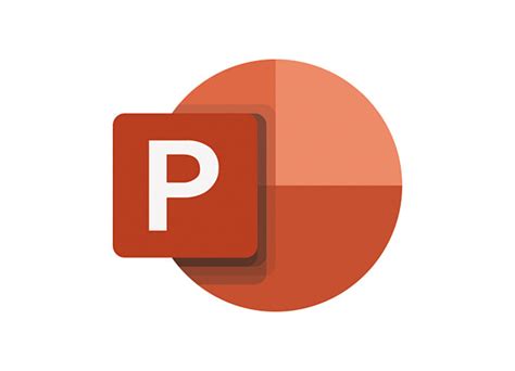 Office办公软件：powerpoint图标logo矢量图