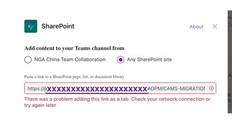 getting error when try to add it to the teams microsoft community