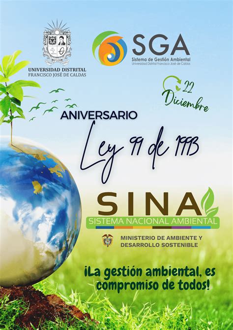 22 de diciembre aniversario ley 99 de 1993 sistema de gestión ambiental