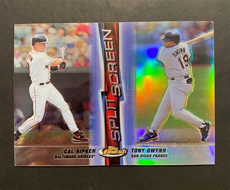 1999 Topps Finest Split Screen Refractor Right SS5 Tony Gwynn EBay
