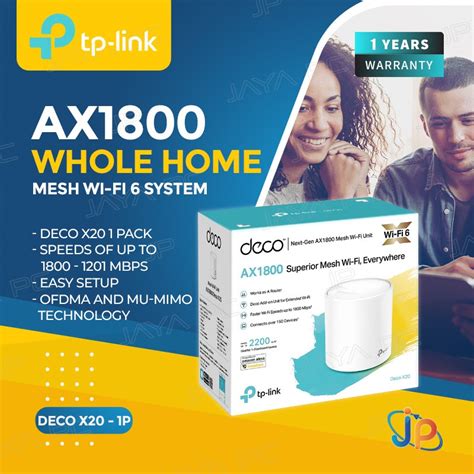Jual Tp Link Deco X Ax Whole Home Mesh Wifi System Pack Shopee Indonesia