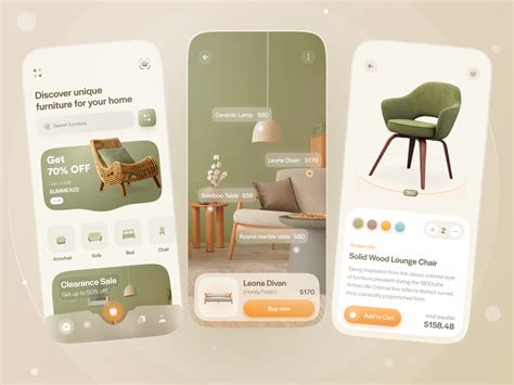 Dribbble Modern Furniture E Commerce App Designpng By Harshal