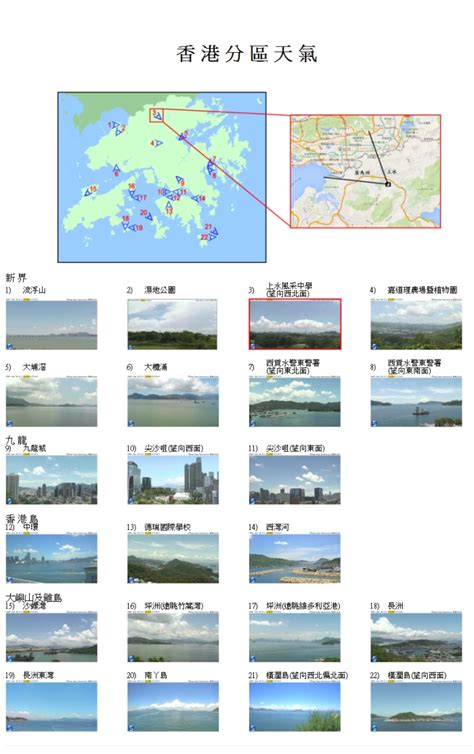 天文台新增上水實時天氣照片