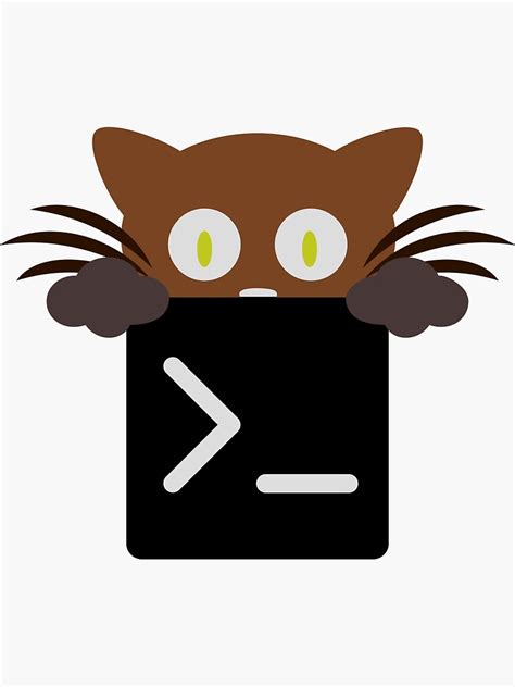 Kitty Terminal Sticker By Tomeraberbach Redbubble