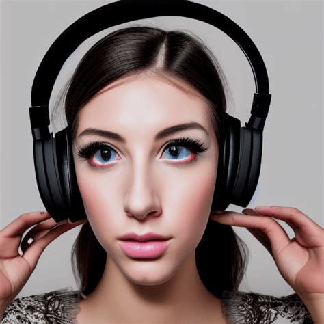 Two Glamorous Women With Giant Headphones · Creative Fabrica