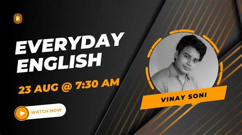 The Elementry Class 730 Am 23 August 2023 Learn English With