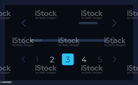move between different pages ui element template stock illustration