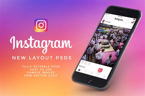 New Instagram Ui Kit Creative Ui Kits And Libraries ~ Creative Market