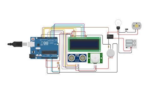 Circuit Design Smart Home Automation Tinkercad