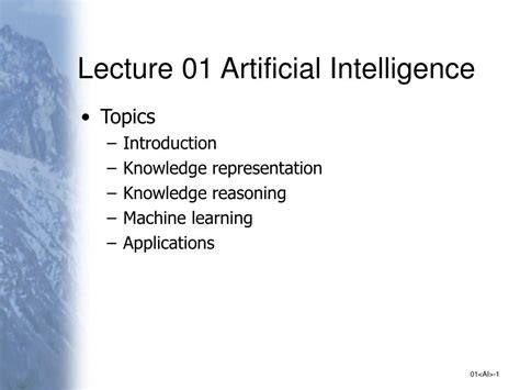 PPT Lecture 01 Artificial Intelligence PowerPoint Presentation Free