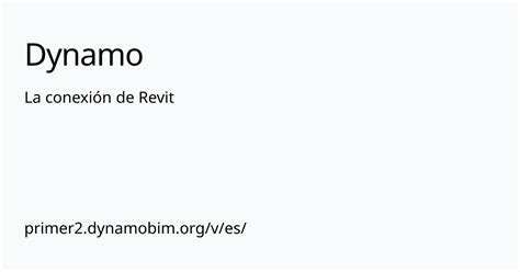 la conexión de revit dynamo