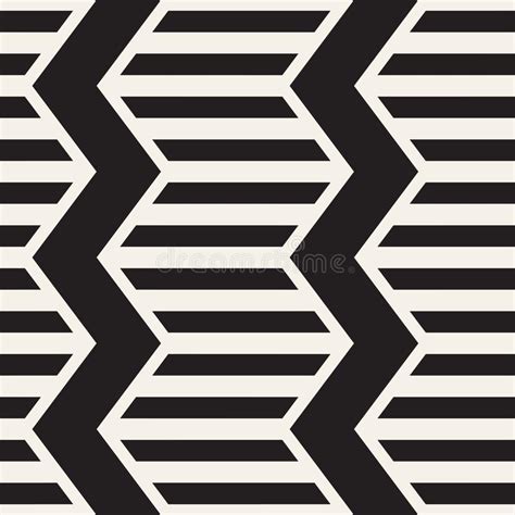 Vector Seamless Zigzag Line Pattern Abstract Stylish Geometric Background Repeating Lattice
