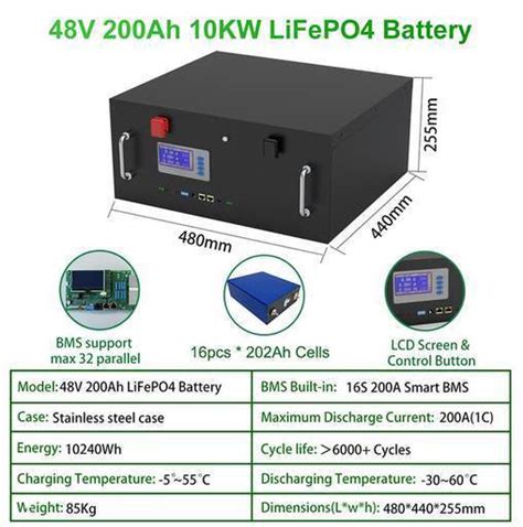 Solarbatterie V KWh LiFePo Mit BMS HMT Solar