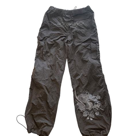 Ed Hardy Embroidered Track Pants From Urban Outfitters Depop