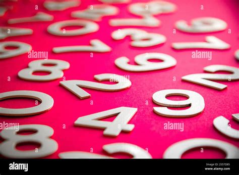 Mathematics Background Made With Solid Numbers On A Board Isolated On Pink Mathematics