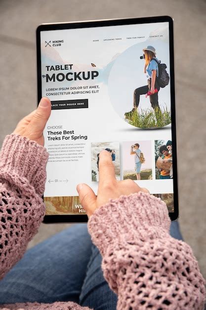 Premium Psd Person Using Device Mockup