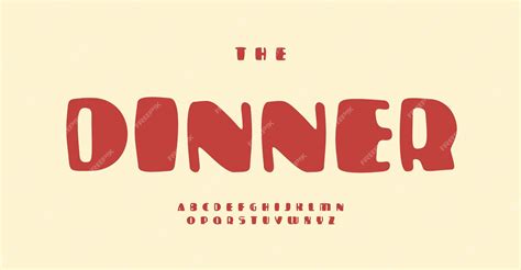 통통한 복고풍 알파벳 대담한 대비 둥근 부드러운 문자 만화 글꼴 클래식 영화 70년대 헤드라인 미국 저녁 카페 로고 스낵바 메뉴 및 길거리 음식 타이포그래피 벡터 타이포