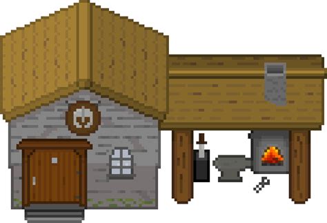 Pixel Art Blacksmith House By Gmorales08 On Deviantart