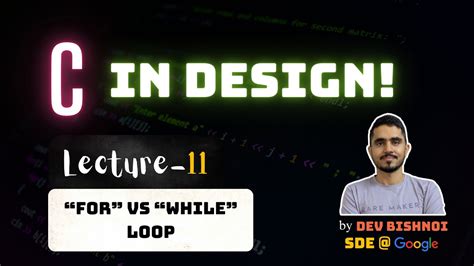 For Loop Vs While Loop Youtube