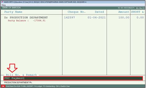 What Is The Process Of Pdc Payment In Marg Software