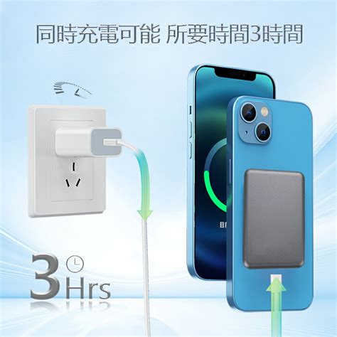 【楽天市場】ishu Magsafe対応 モバイルバッテリー 軽量 小型 モバイル バッテリー 大容量 Iphone モバイルバッテリー
