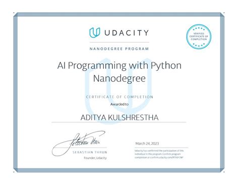 Aditya Kulshrestha On Linkedin Udacity Aws Aiwithpython Nanodegree Artificialintelligence