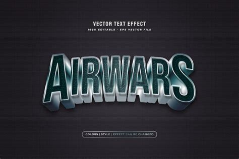 Editable D Dark Metallic Text Effect With Texture