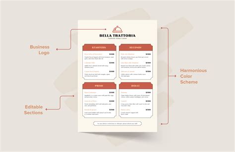 Menu Word Template In Word Indesign Download Template Net