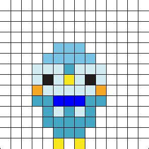 Piplup Perler Bead Pattern Bead Sprites Characters Fuse Bead Patterns