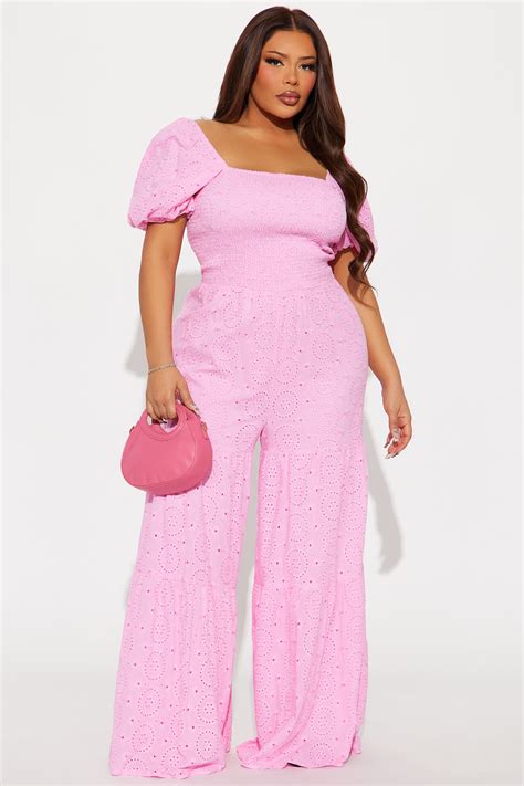Discover Plus Size Pink Jumpsuits And Rompers Fashion Nova