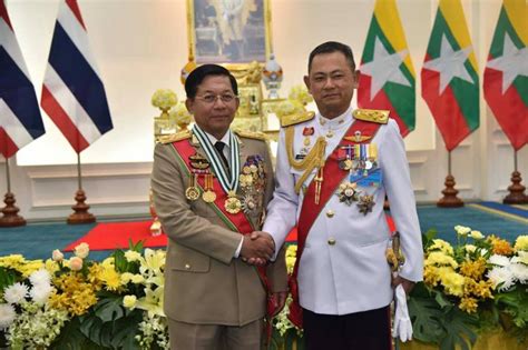 Min Aung Hlaing Honoured By Thailand Despite International Condemnation Frontier Myanmar