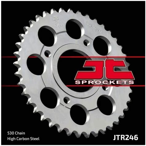 Części motocyklowe Jt Sprockets Zębatka Tylna Stalowa R246 37 37Z 530