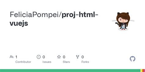 github feliciapompei proj html vuejs