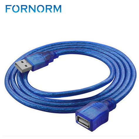 1M 3M USB Extension Cable Copper Male To Female USB Extend Adapter Dual Shielding Transparent