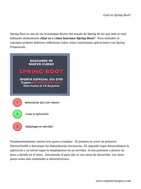 spring boot descargar gratis pdf marco de software desarrollo de