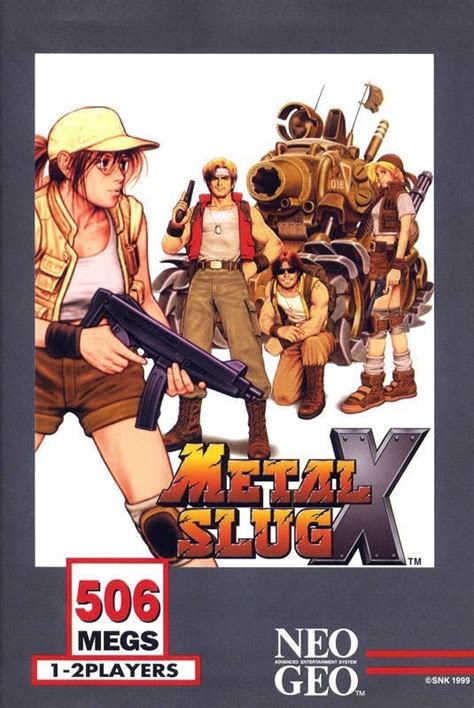 Carátula De Metal Slug X Para Neogeo