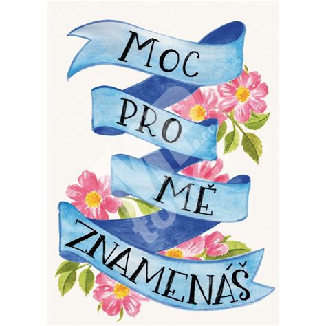 Přáníčko BeBechy bílé Znamenáš MP Toner