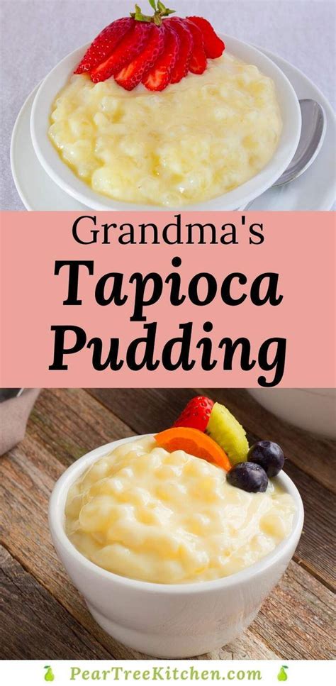 Tapioca Pudding Recipe Pudding Recipes Homemade Tapioca Pudding Old