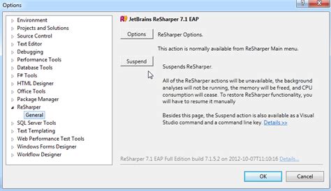 How Can I Temporary Disable Turn Off ReSharper ReSharper Support