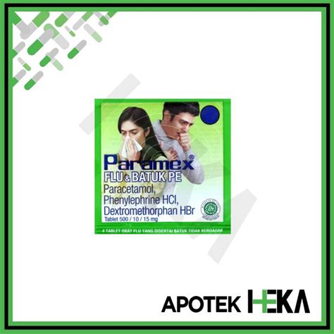 Paramex Flu Dan Batuk Tablet Strip Isi 4 Tablet Lazada Indonesia